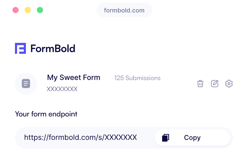 Free and Easy to Use Form API | Formbold