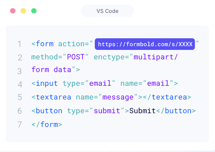 Free and Easy to Use Form API | Formbold